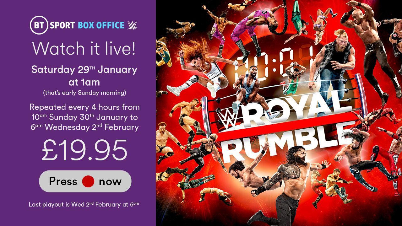 WWE Royal Rumble available live on Virgin TV | Virgin Media Community ...