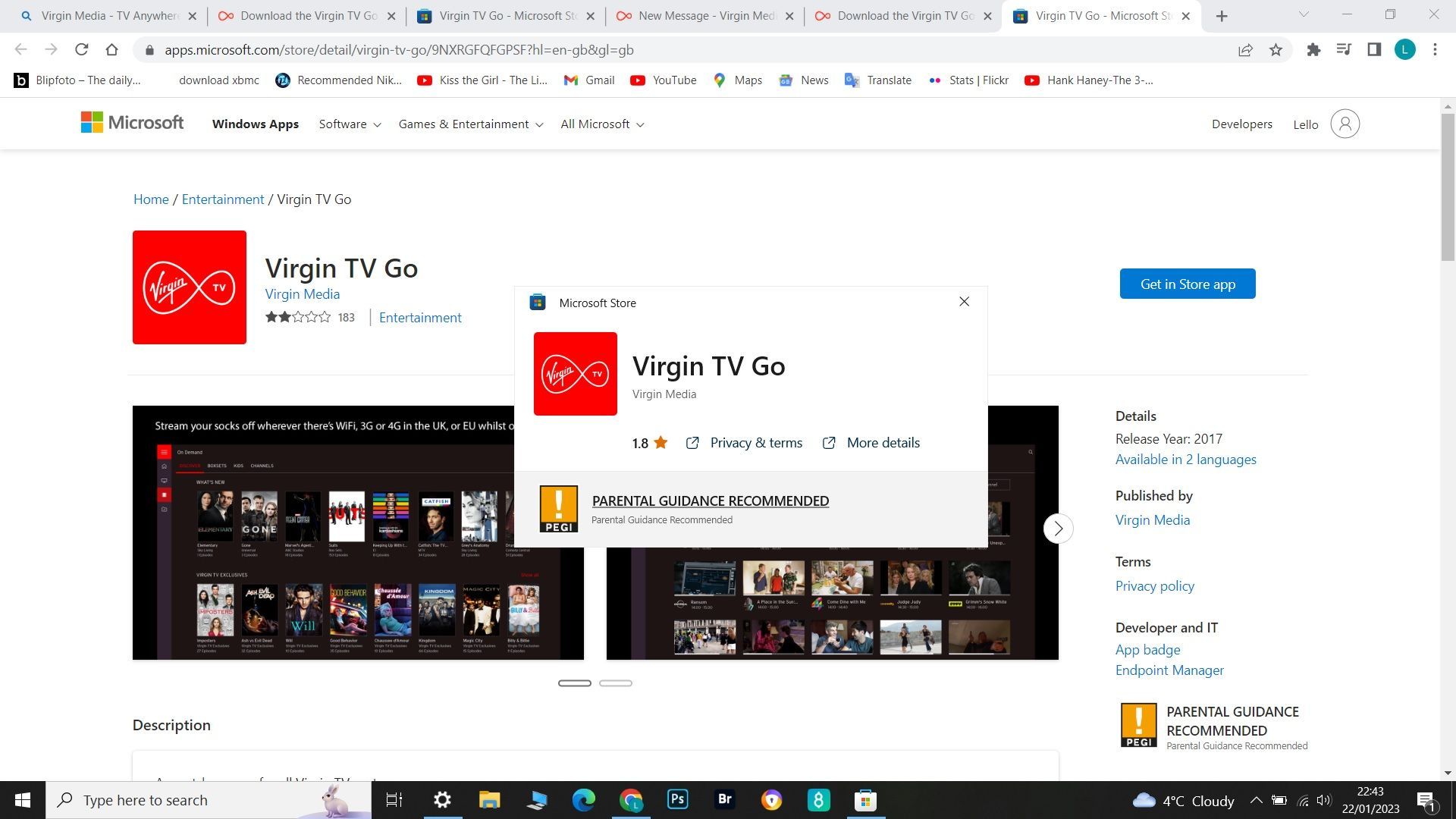 TV app for windows | Virgin Media Community - 5235128