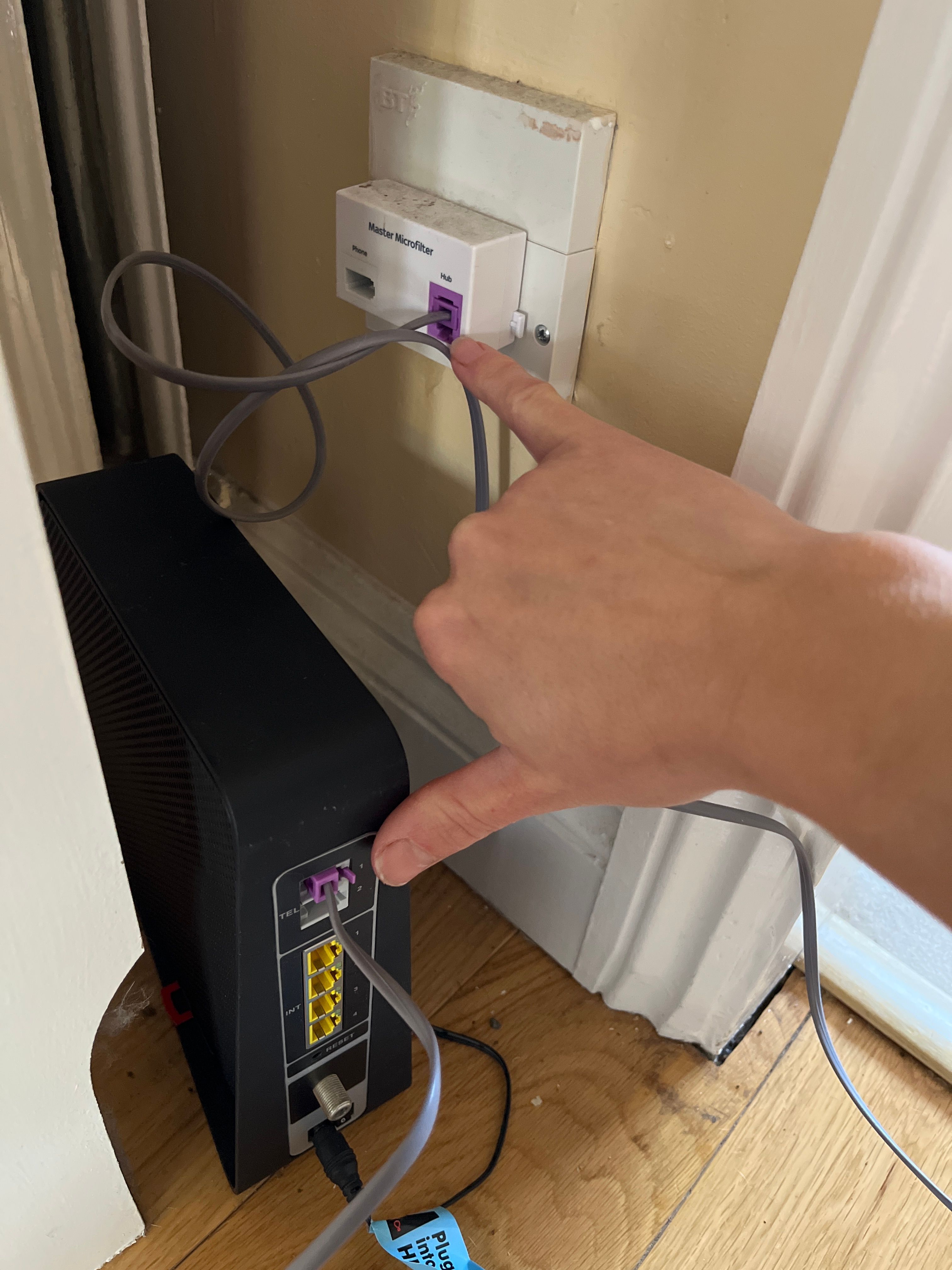 Can I connect my new hub to the existing phone line only? | Virgin ...