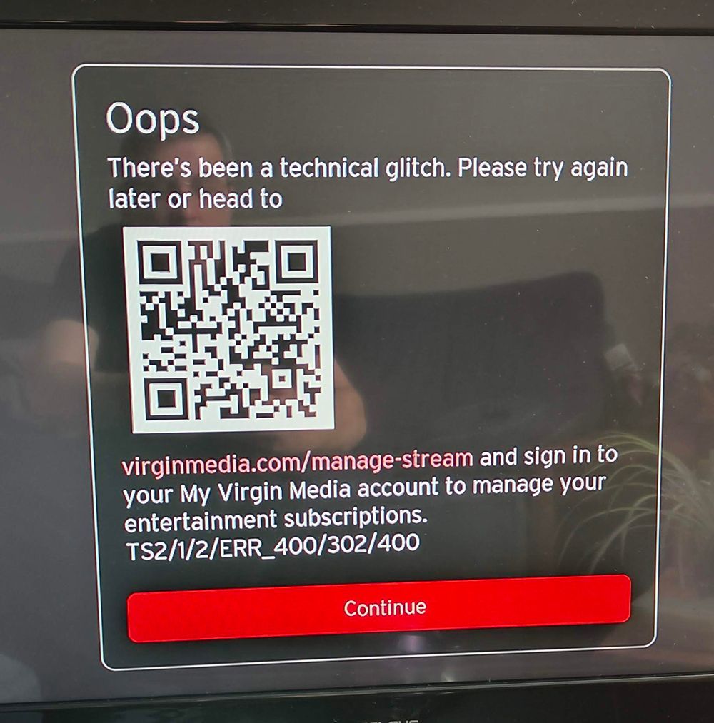 Stream box not correctly linked to account at set-up and cannot add or remove services | Virgin ...