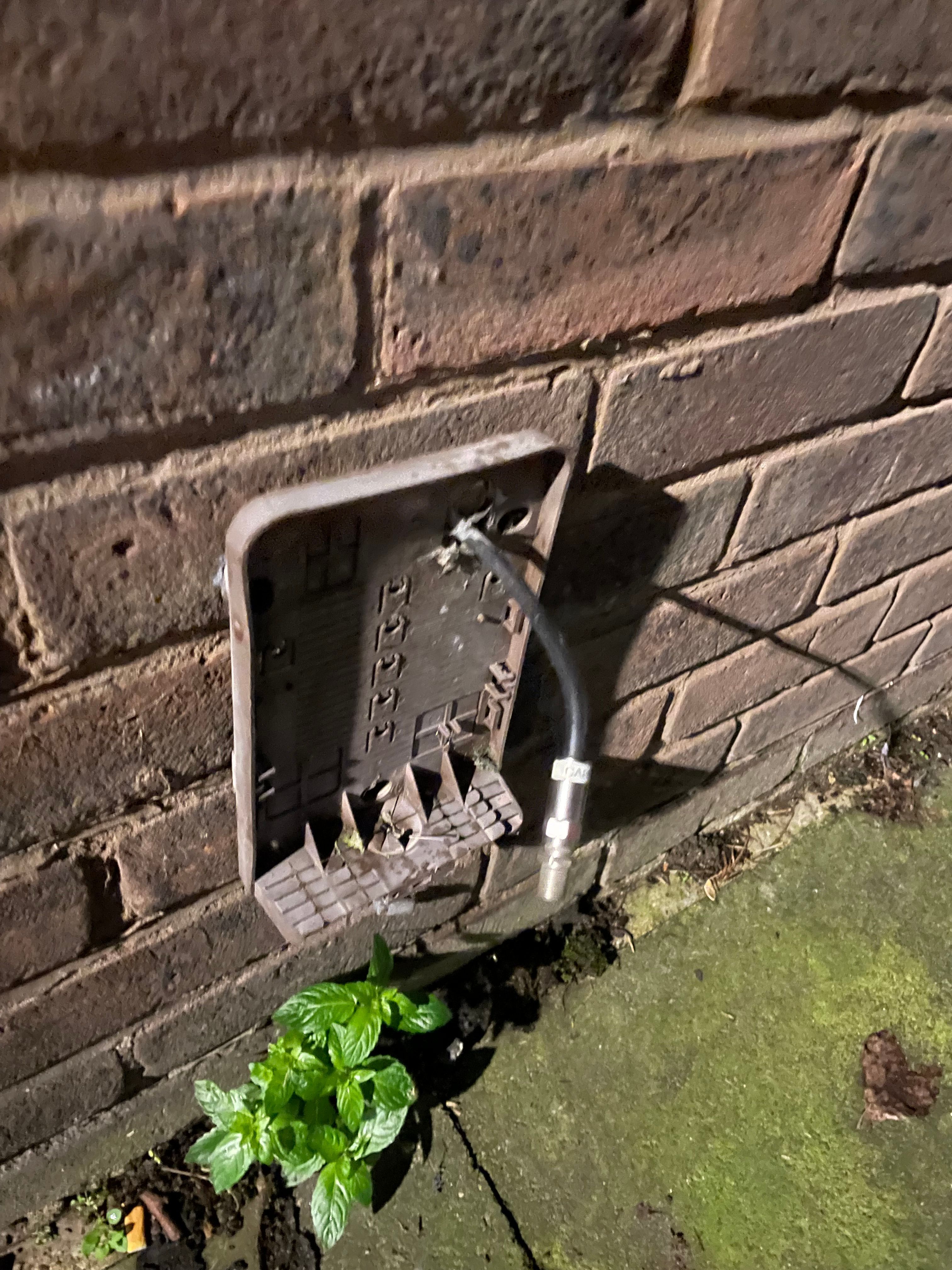 Exposed cable sticking out in the area - London E3 area | Virgin Media ...