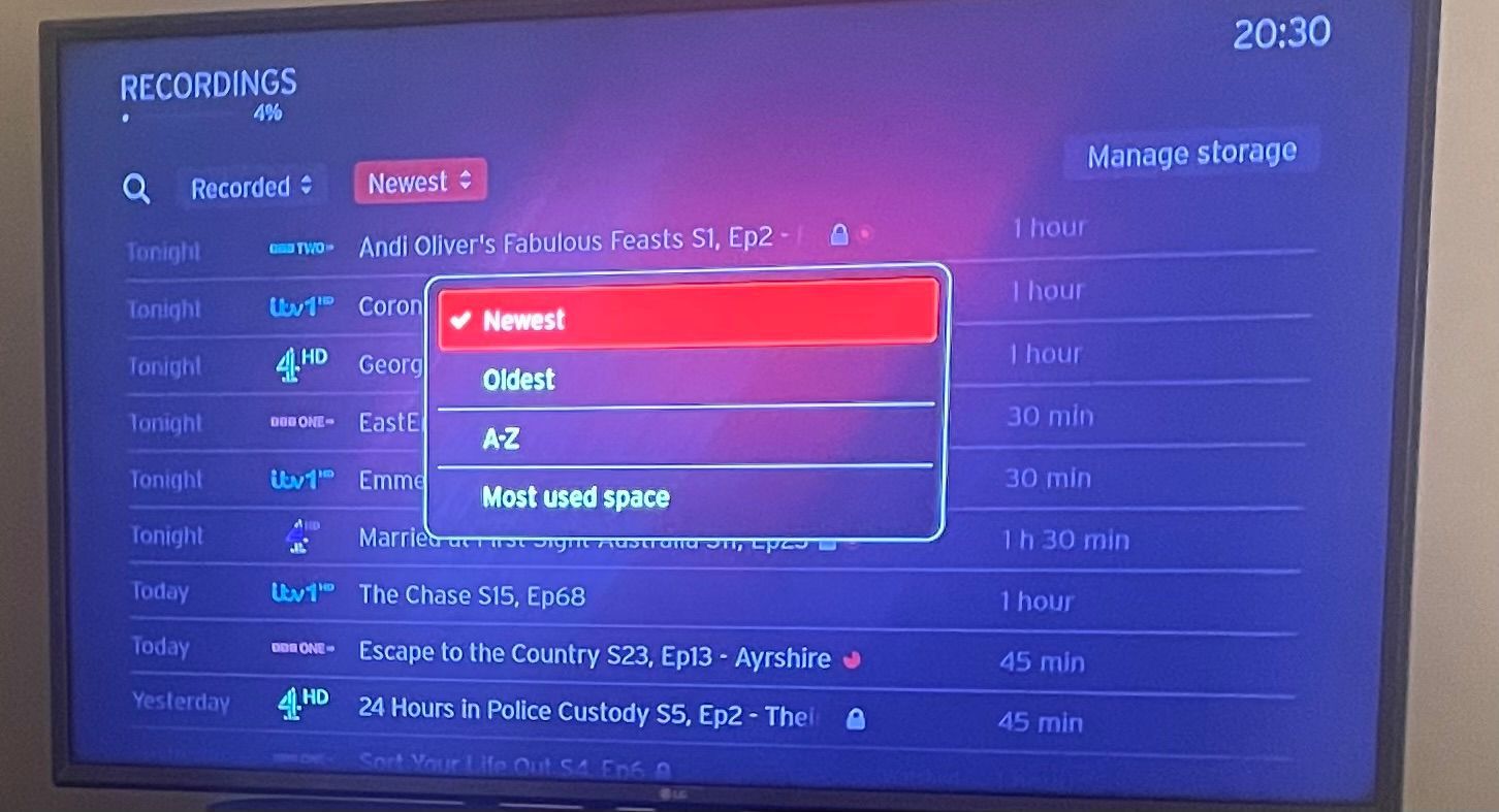 My Watchlist feature | Virgin Media Community - 5505673