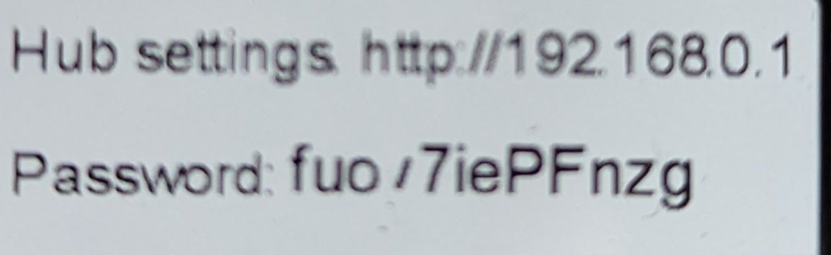 Hub5 Password Incorrect 192.168.0.1 | Virgin Media Community - 5519746