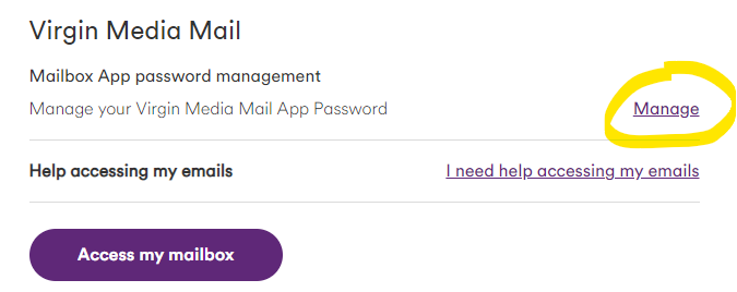 How do I generate app password for multiple virginmedia.com addresses ...