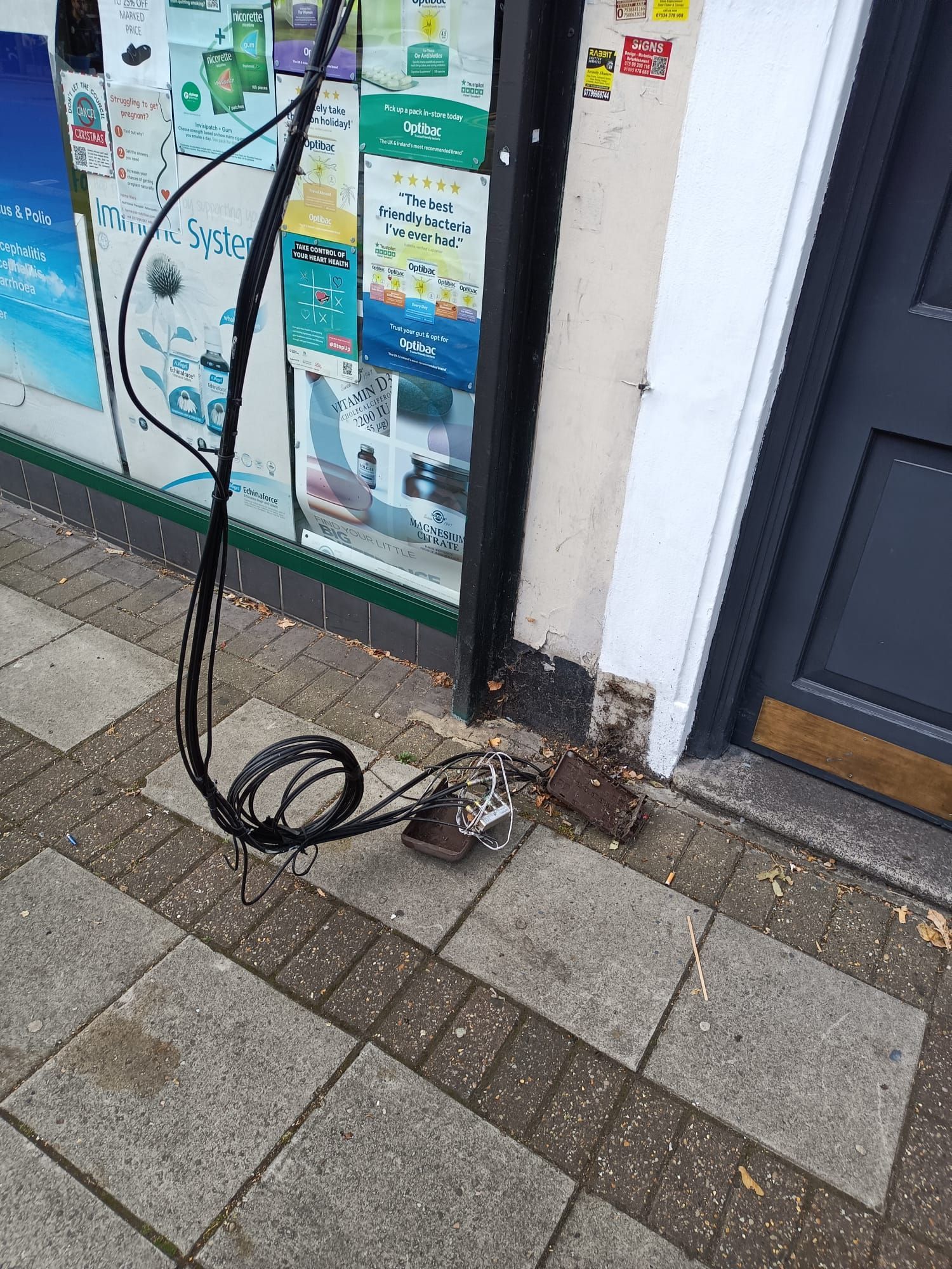 Broken box and hanging cables on street level | Virgin Media Community ...