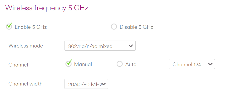 Where is my 5GHZ network? | Virgin Media Community - 5569660