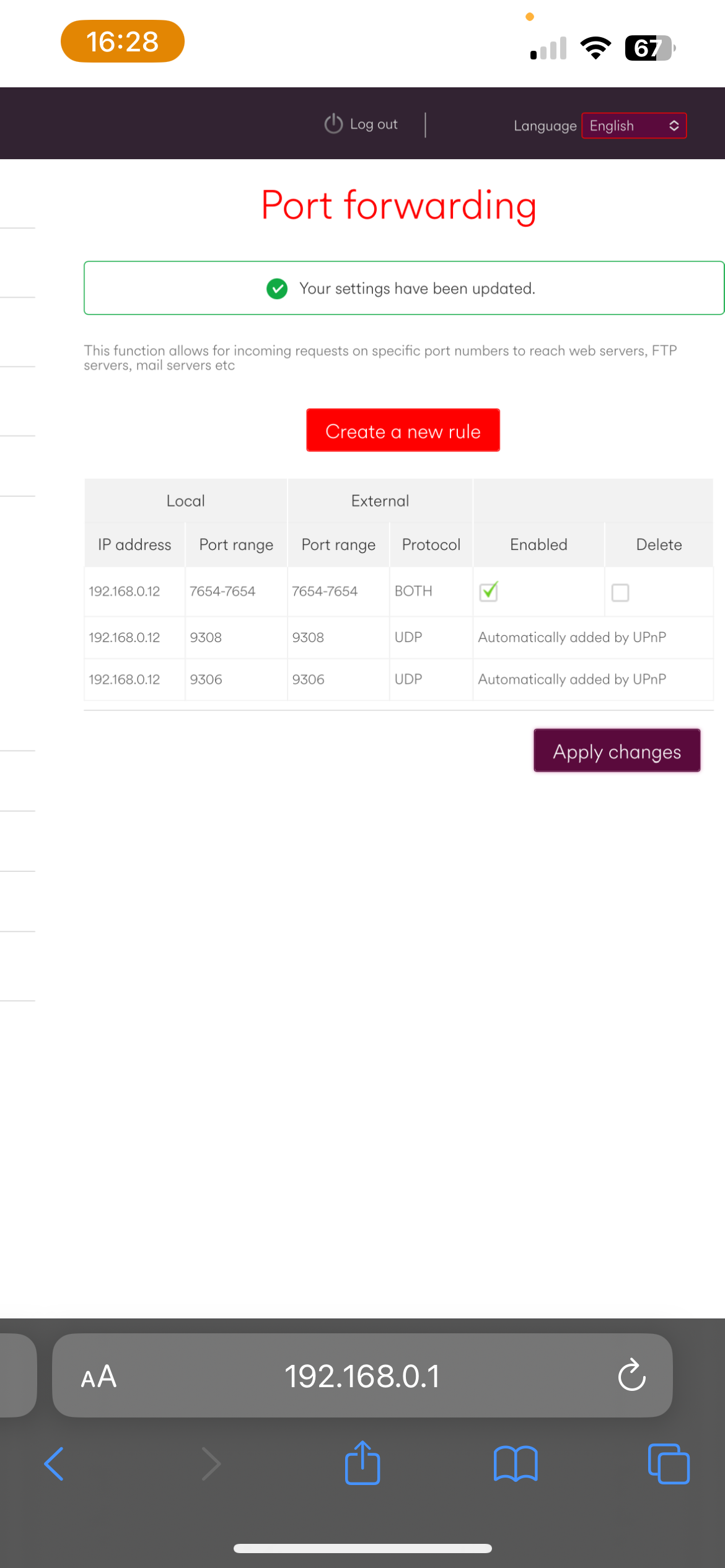 Hub 3.0 Port Forwarding | Virgin Media Community - 5561020 Hub 3.0 Port Forwarding | Virgin Media Community - 5561020