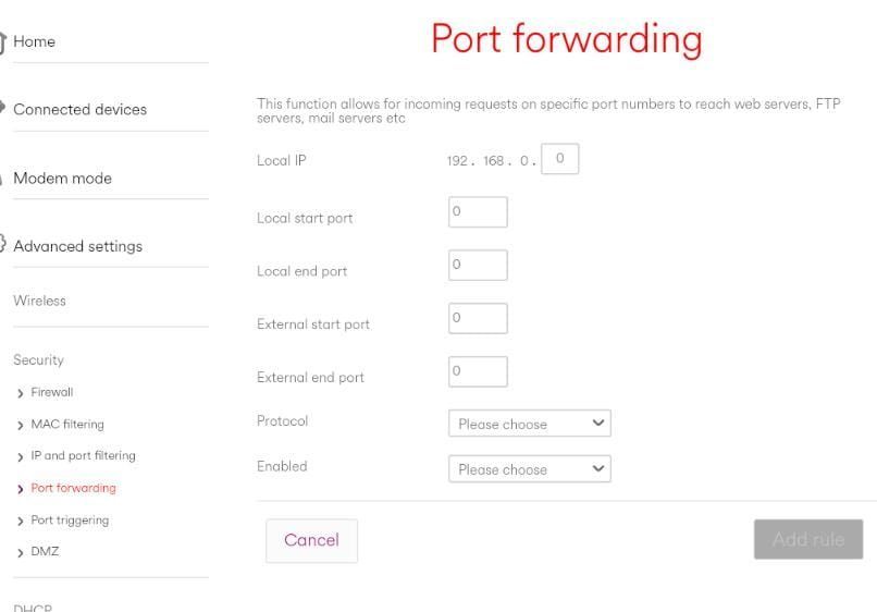 Port forwarding hive | Virgin Media Community - 5576578 Port forwarding hive | Virgin Media Community - 5576578