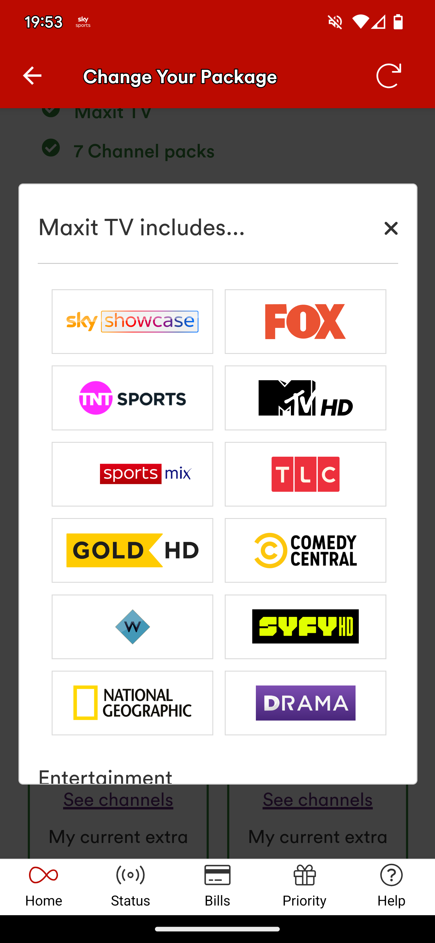 My TNT sport channels have been removed, but they are supposed to be ...