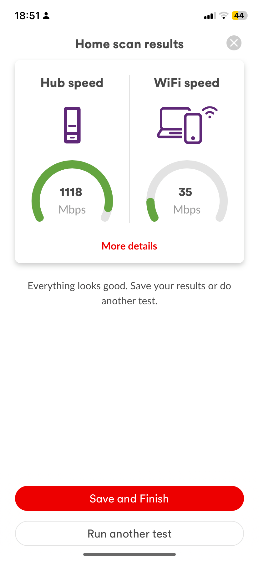 Gig1 internet, download speeds of 35mbps, no option to order wifi ...