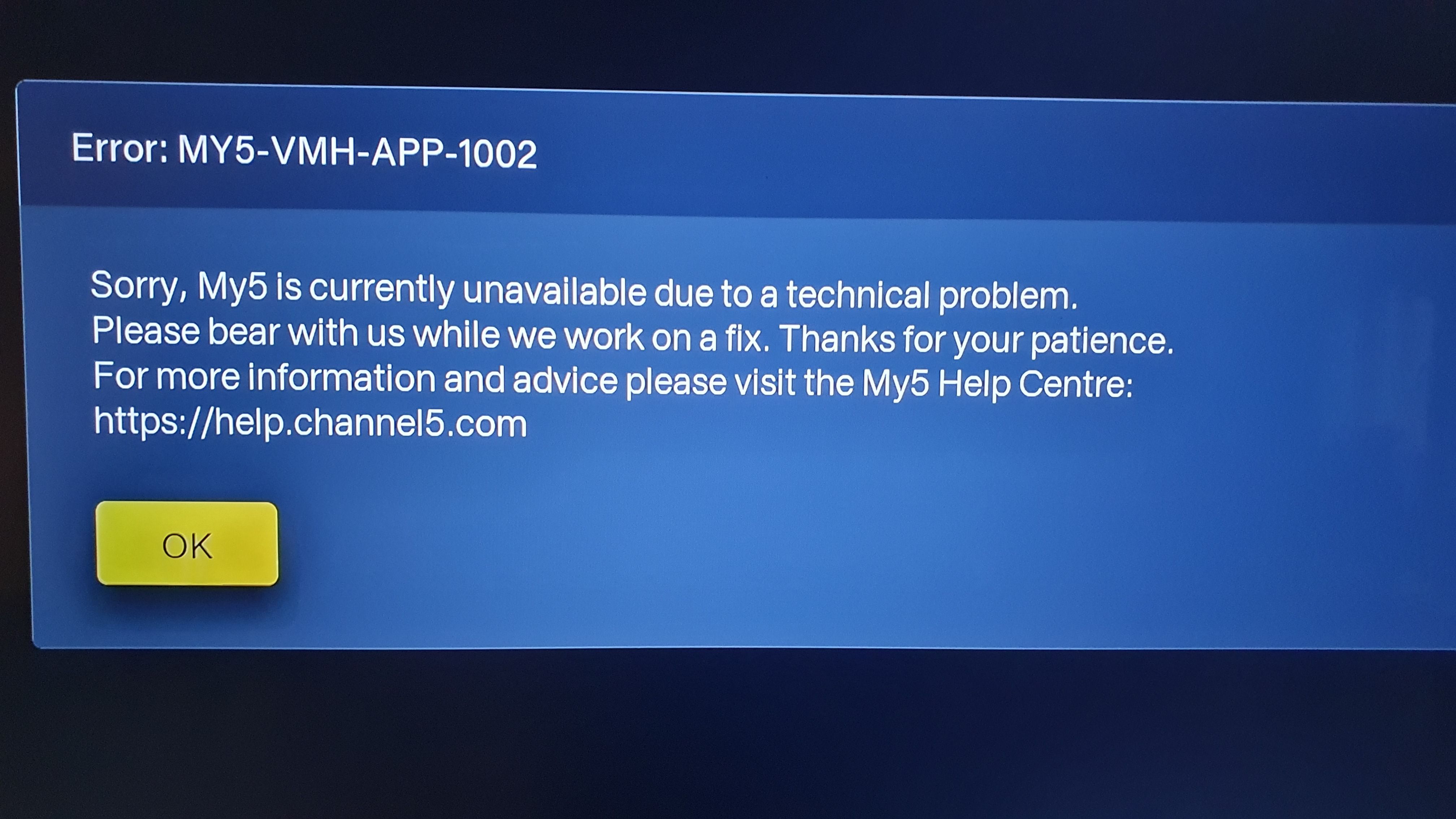 My5 not working on Stream Box | Virgin Media Community - 5599462