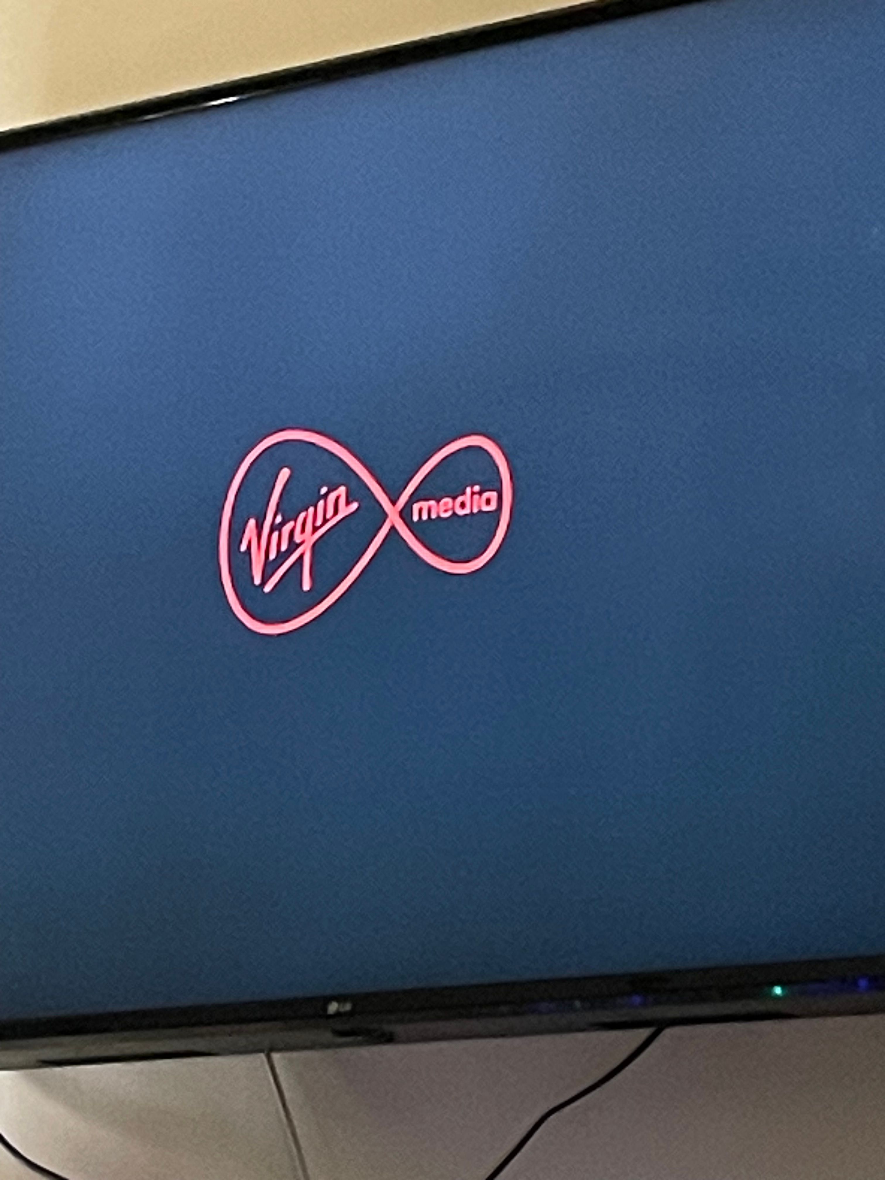 360 box tv display shows virgin logo then restarts | Virgin Media ...