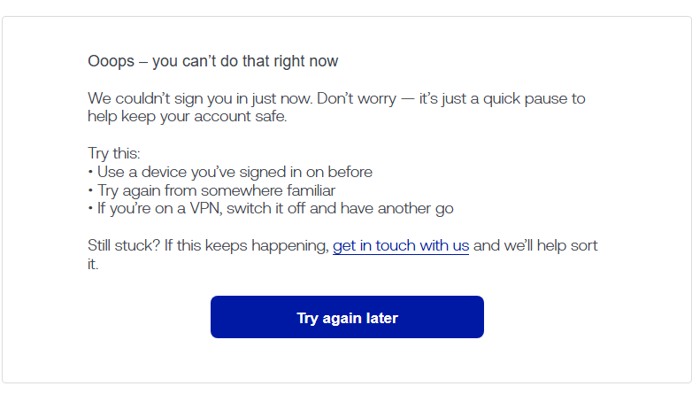 Can't login to my virgin media account | Virgin Media Community - 5648620