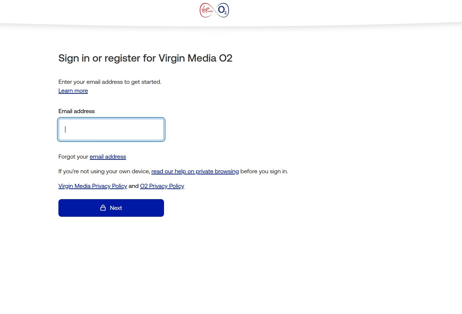 Can't Log In | Virgin Media Community - 5654232