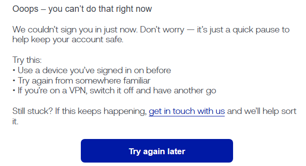 Can't log into Virgin Media | Virgin Media Community - 5650133