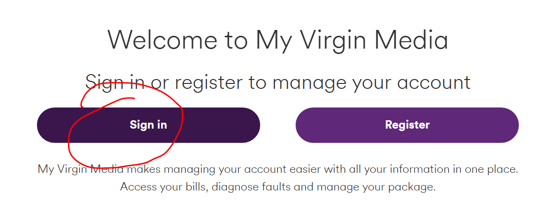 I can not log into my account | Virgin Media Community - 5653752