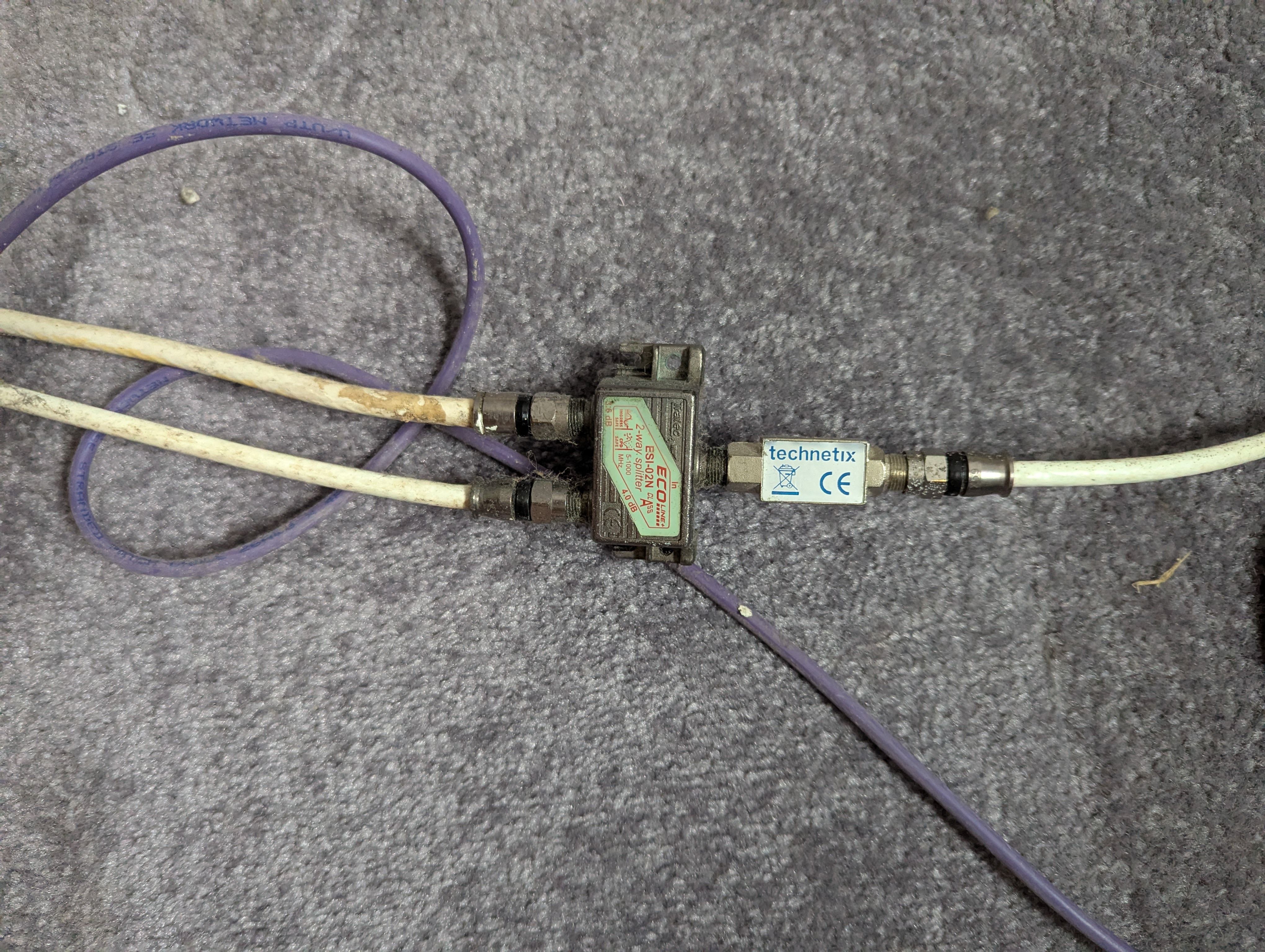 Replacement splitter and cable question | Virgin Media Community - 5668310